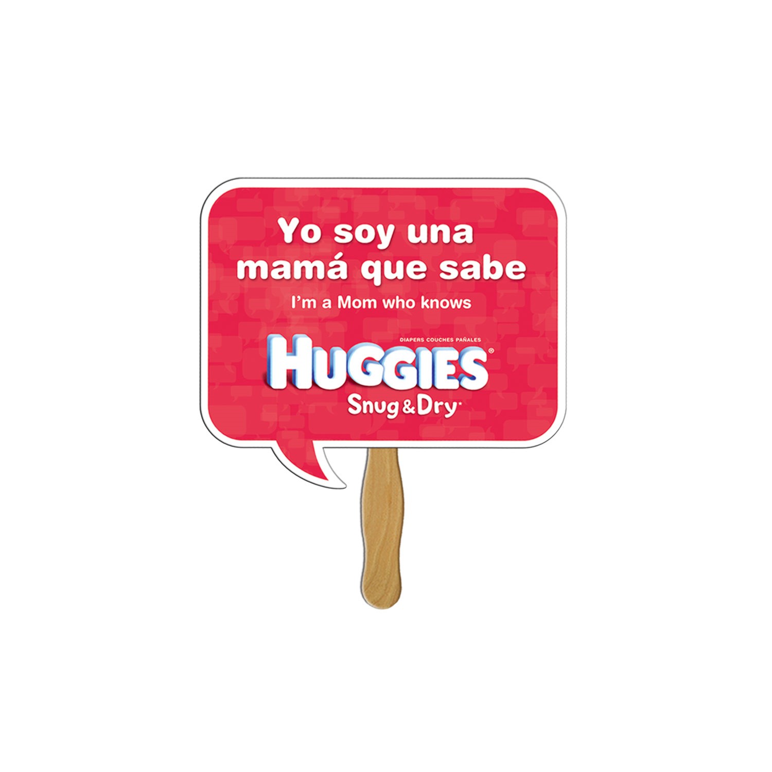 BF-114 Square Thought Bubble Hand Fan