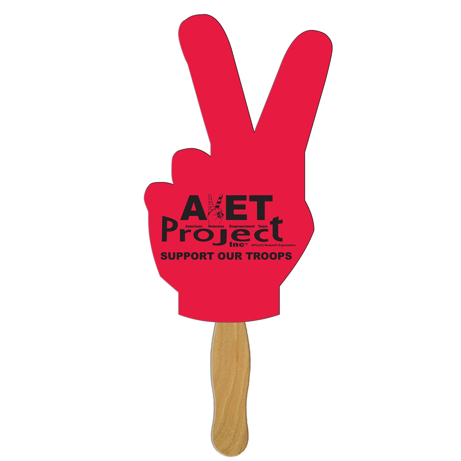BF-54 Peace Sign Hand Fan