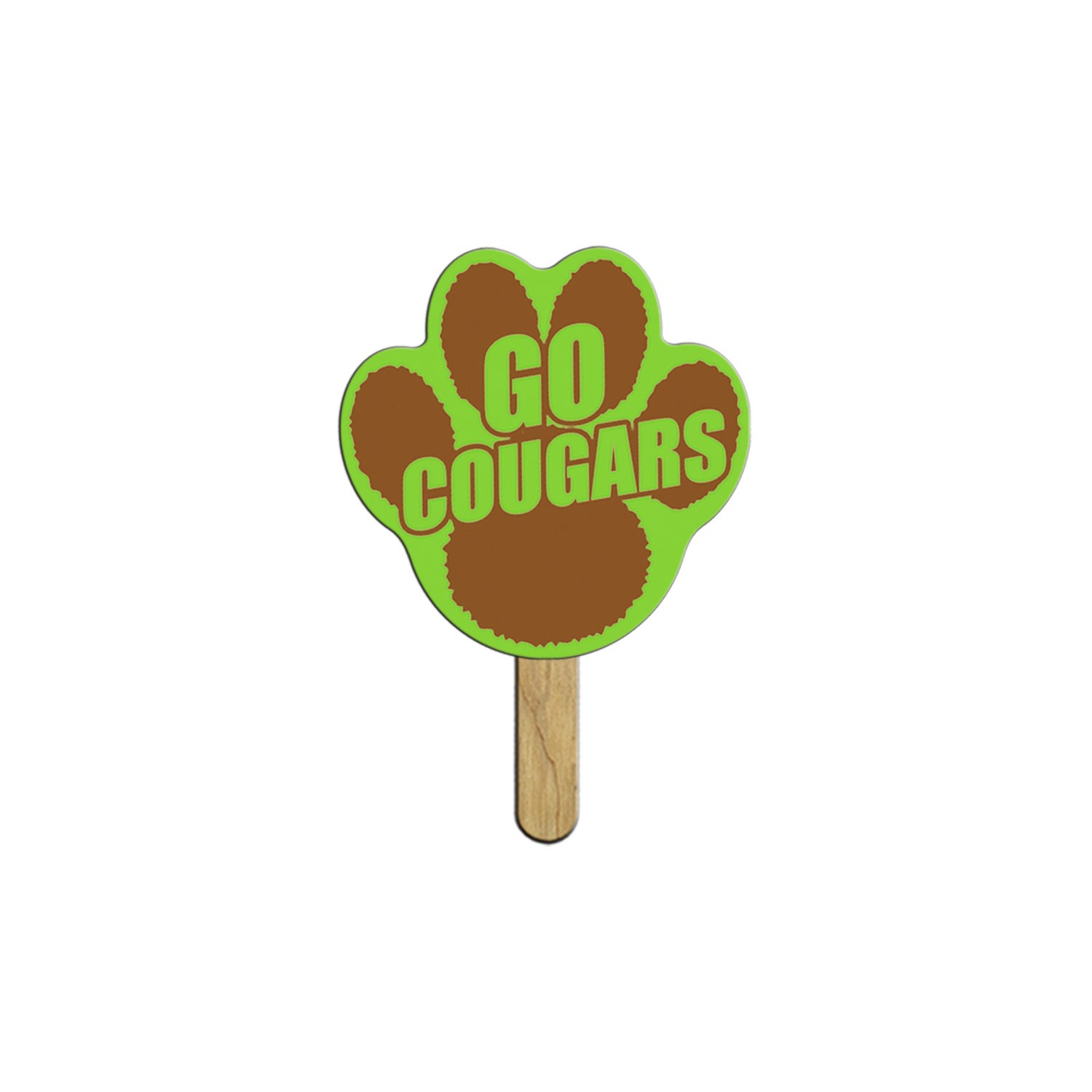 DMBF-9 Paw Print Mini Hand Fan Full Color (2 Sides)