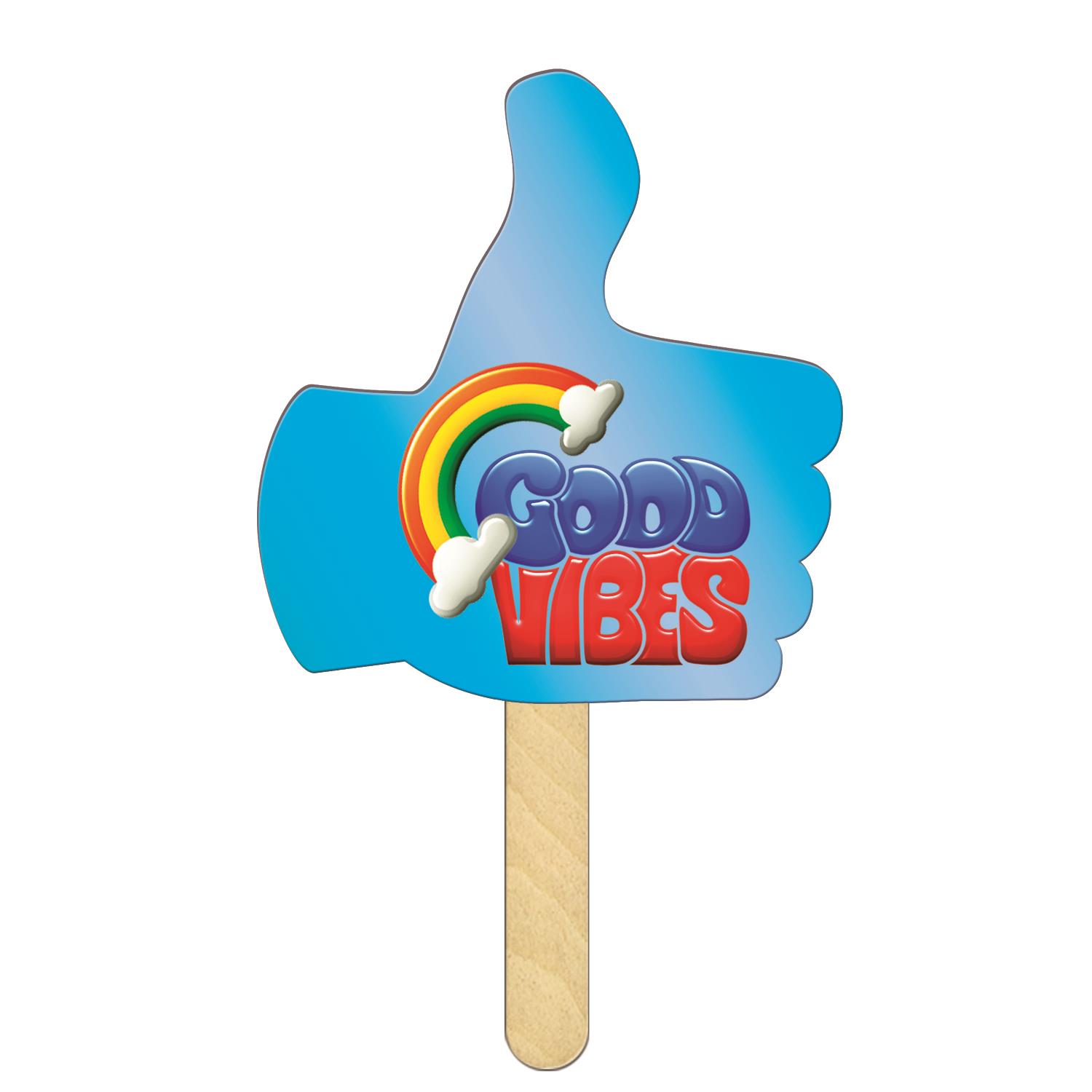DMBF-26 Mini Thumbs Up Hand Fan Full Color