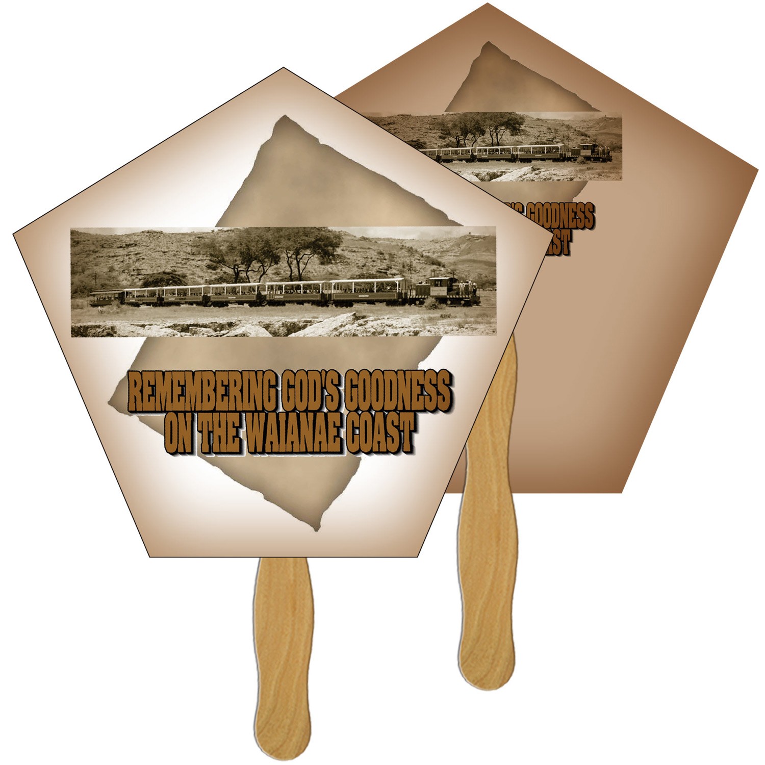 FLF-11 Church Fast Hand Fan (2 Sides) 1 Day
