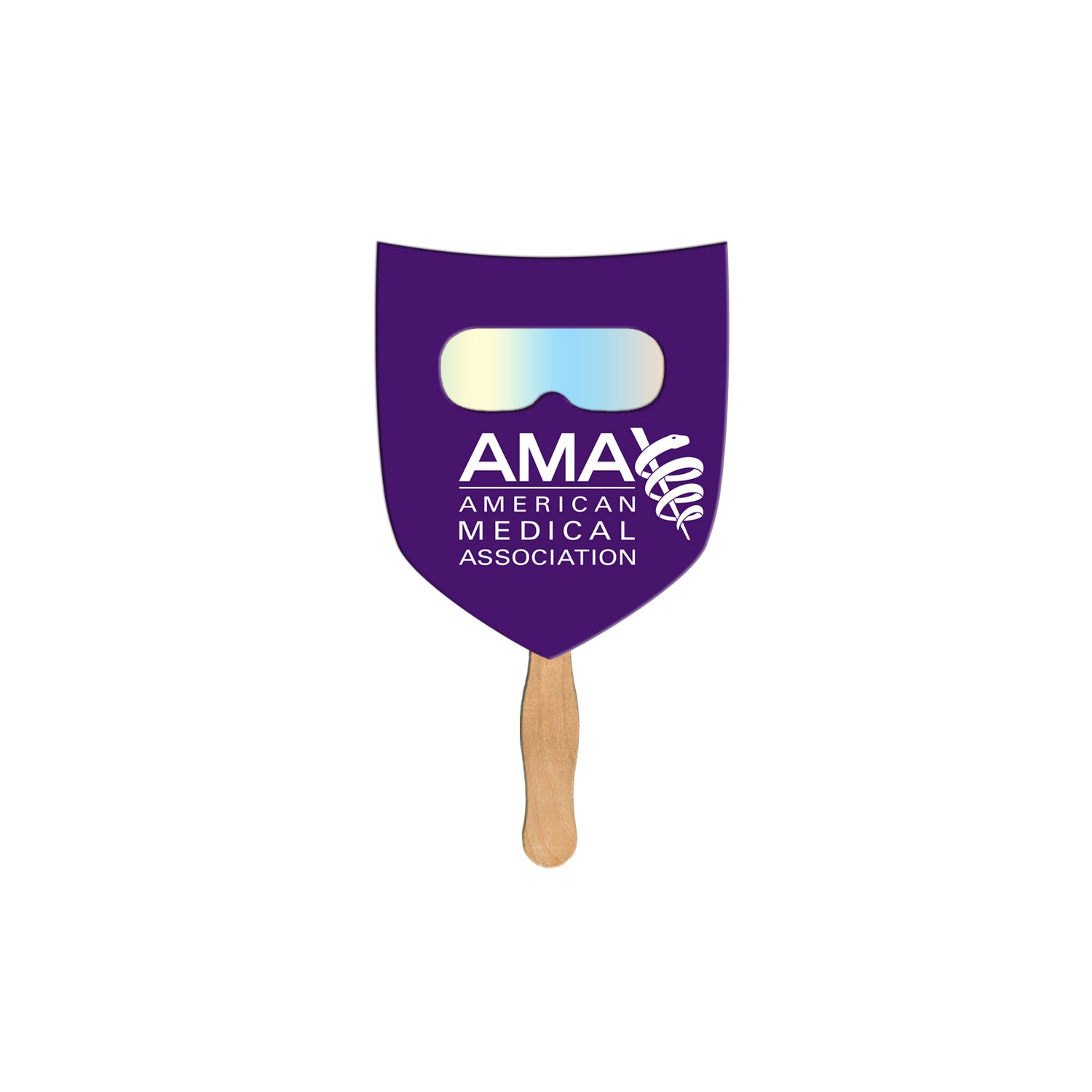 FSF-7 Shield Hand Fan with Fireworks Film