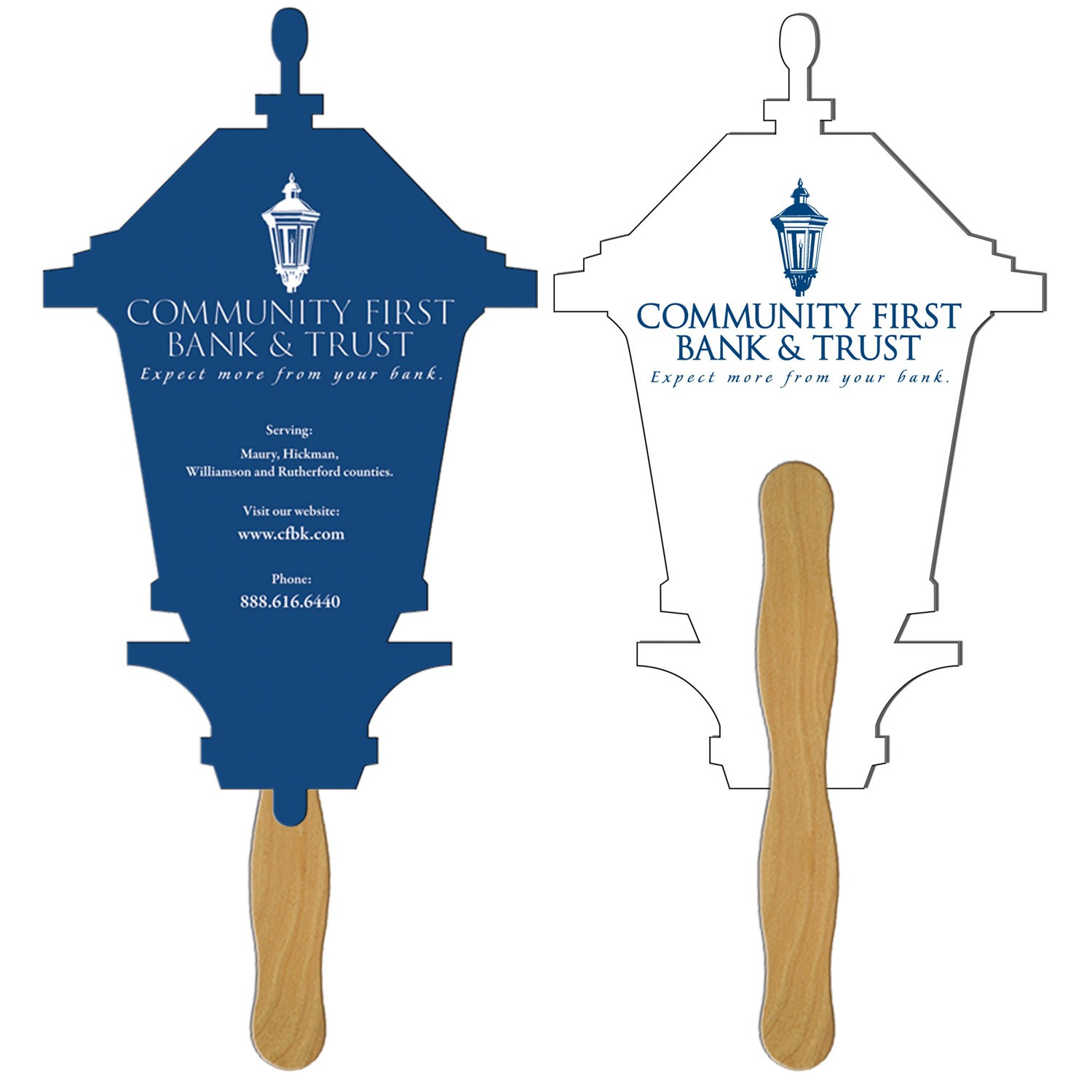 LF-58 Lamp Hand Fan Full Color (2 Sides)