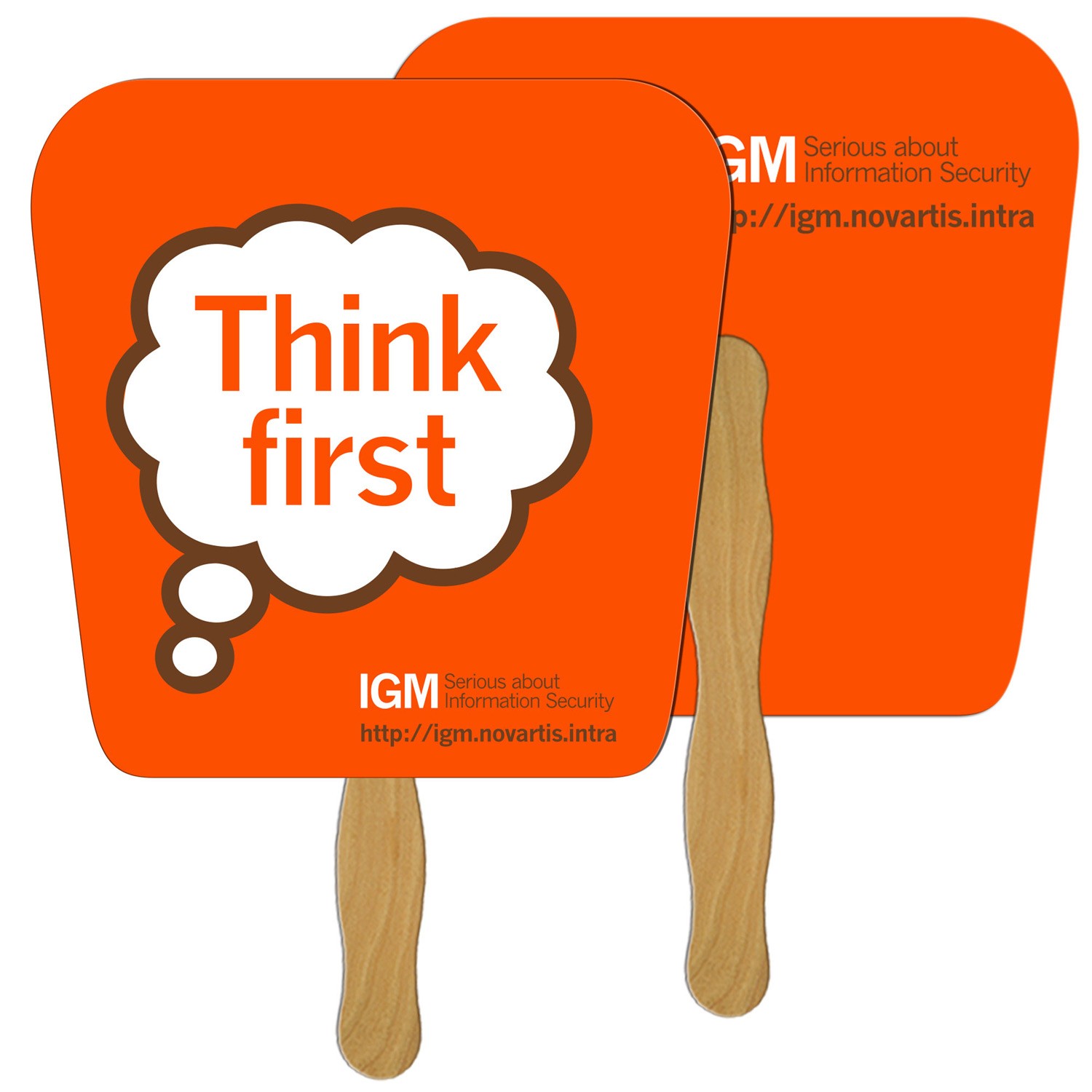LF-92 Tapered Square Hand Fan Full Color (2 Sides)