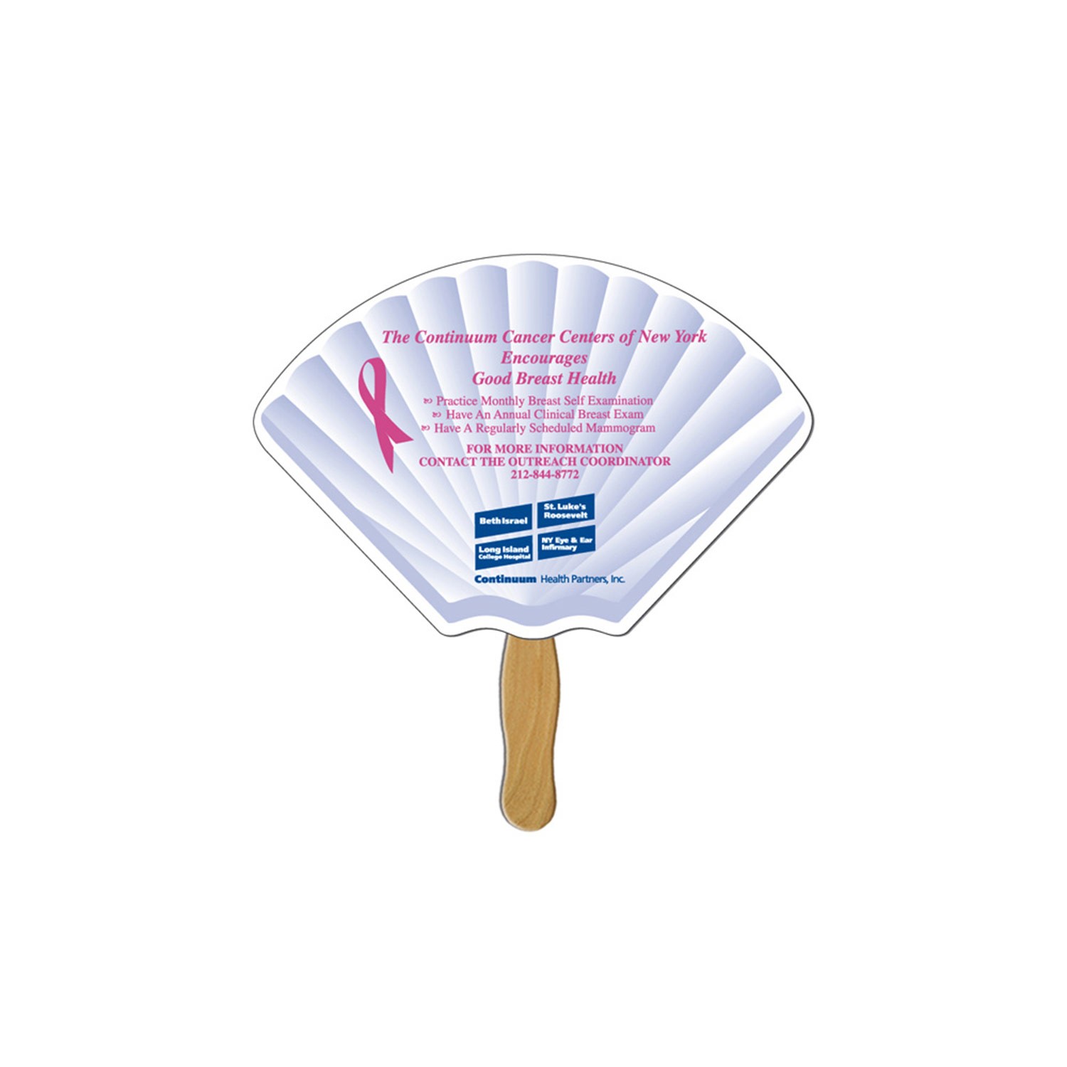 LFA-122 Shell Auction Hand Fan Full Color