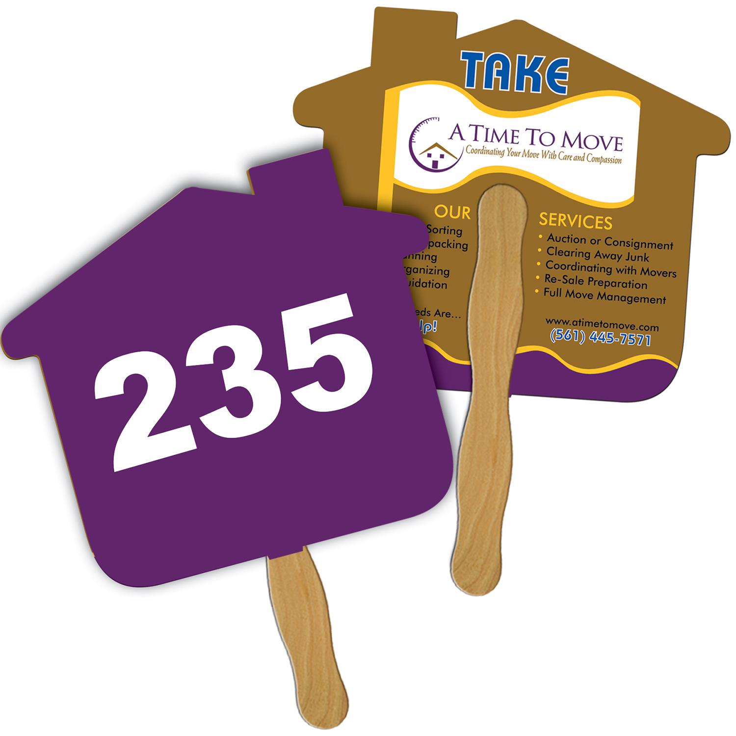 LFA-3 House Auction Hand Fan Full Color