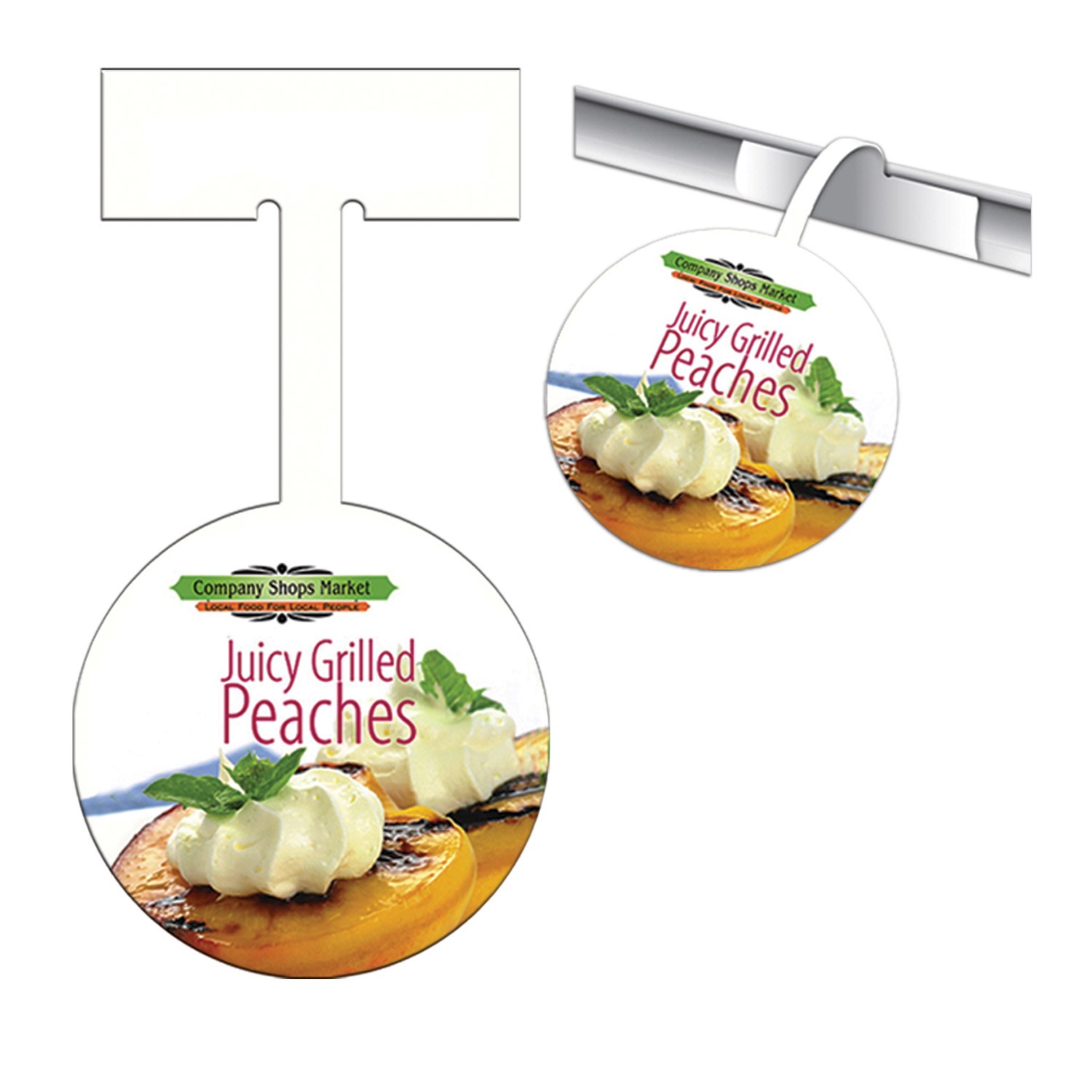 STS-1 Round Shelf Talker