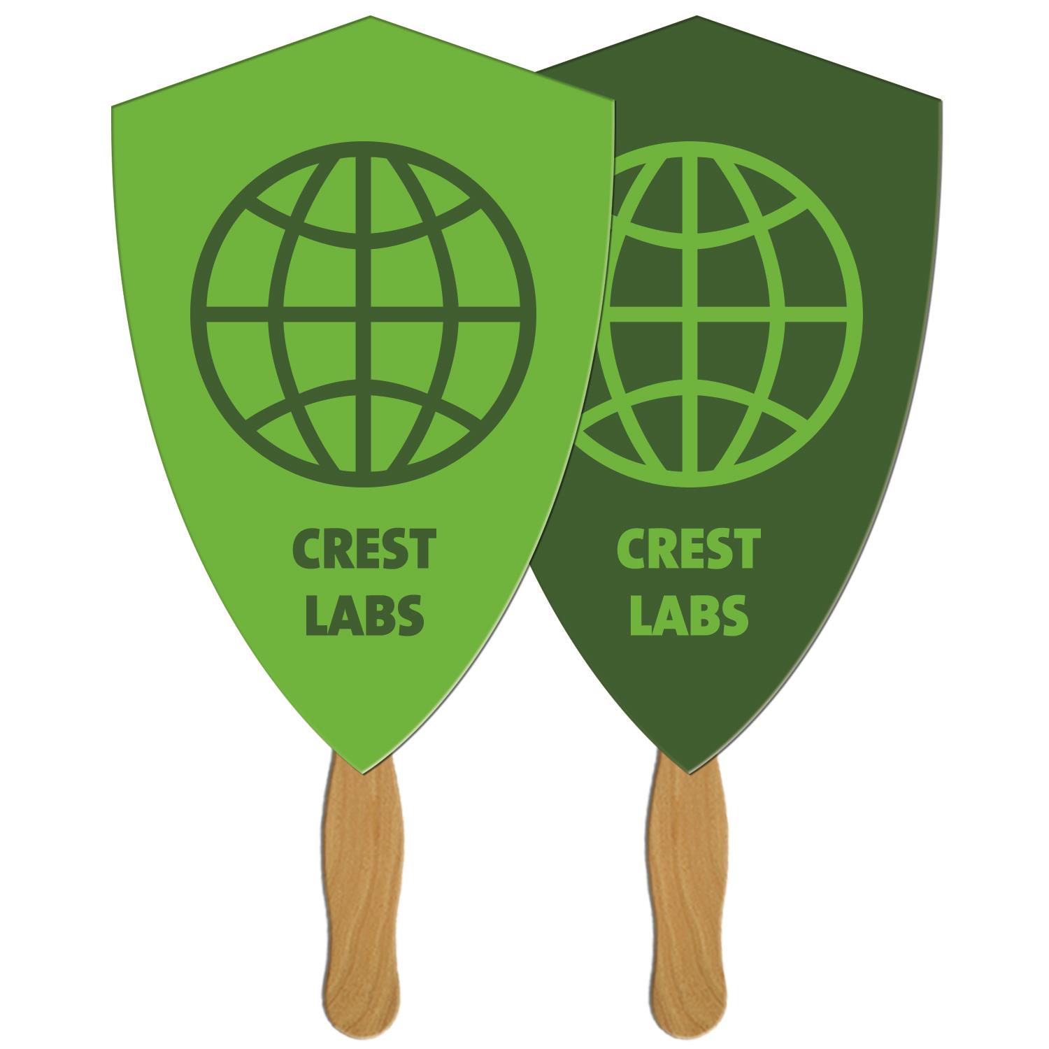 SWF-40 Crest Sandwiched Hand Fan