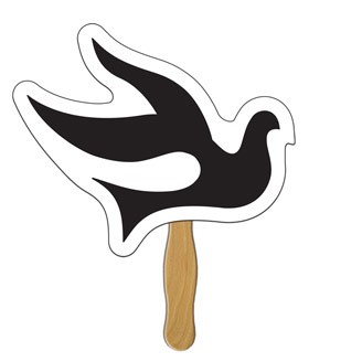 LF-116 Dove Hand Fan Full Color (2 Sides)